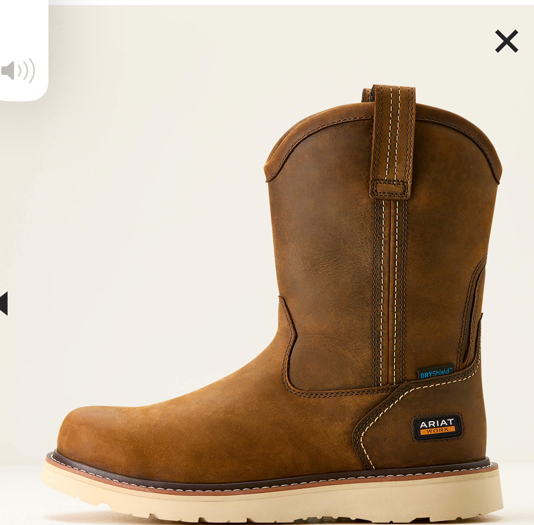 Men’s Rebar Wedge Pull-On Waterproof Work Boot – Moreno's Wear