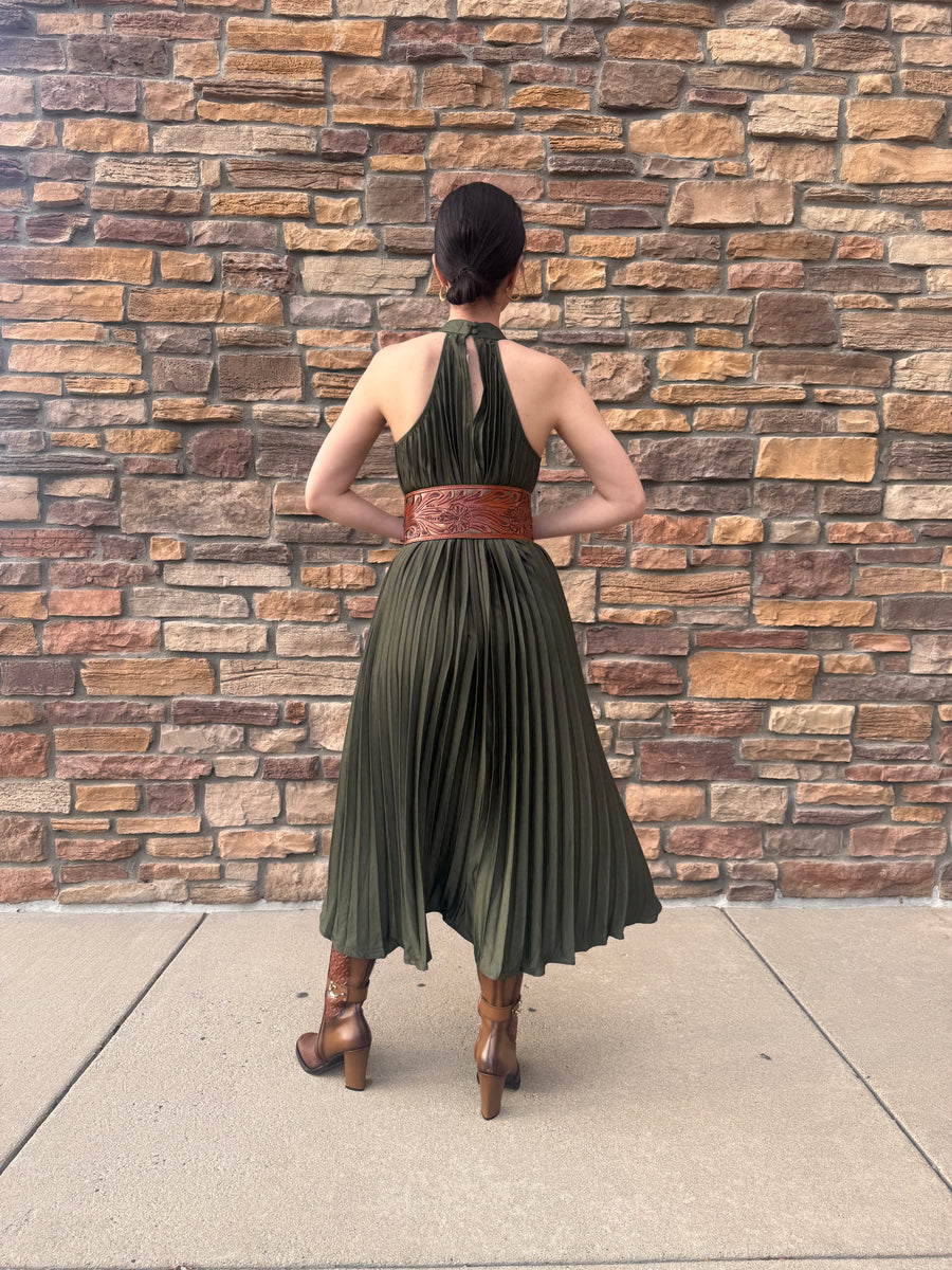Luz Olive Dress – Moreno's Wear