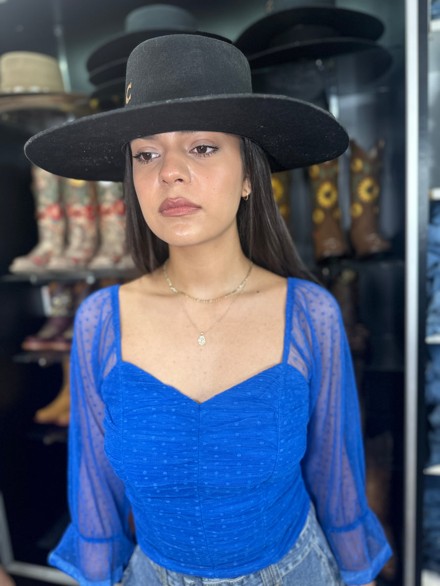 Romy Royal Blue Top – Moreno's Wear