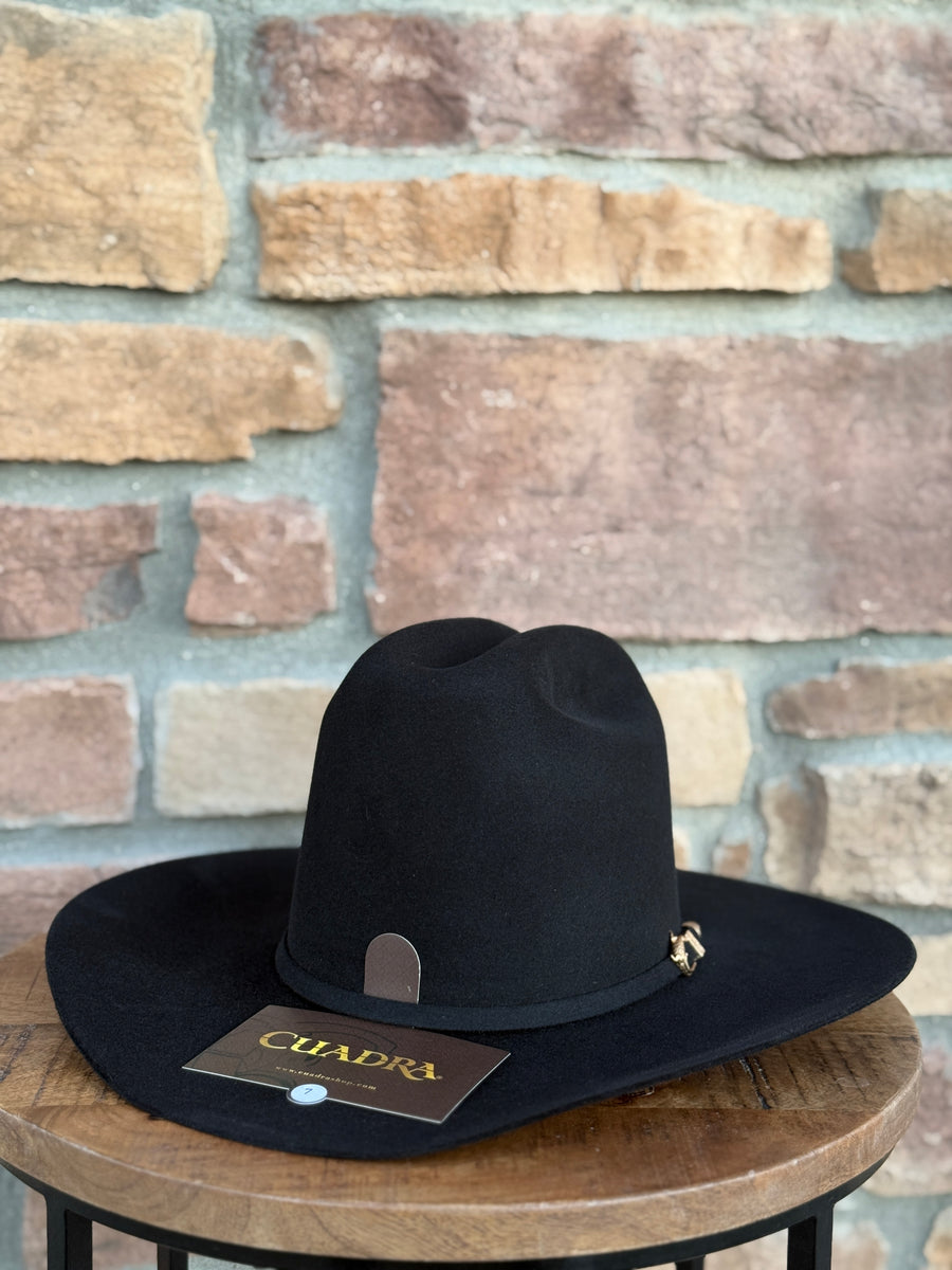 Cuadra 6X Caiman Black Felt Hat Tall Crown – Moreno's Wear