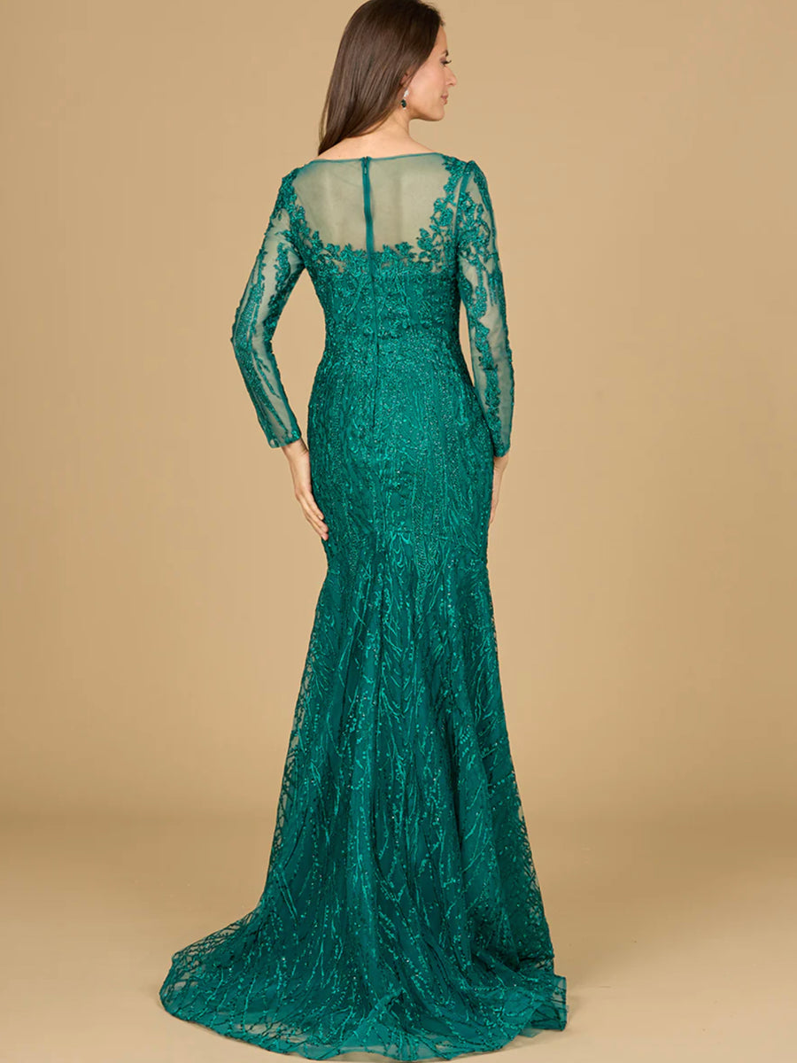 Lara Mermaid Long Sleeve Lace Gown 29131 – Moreno's Wear