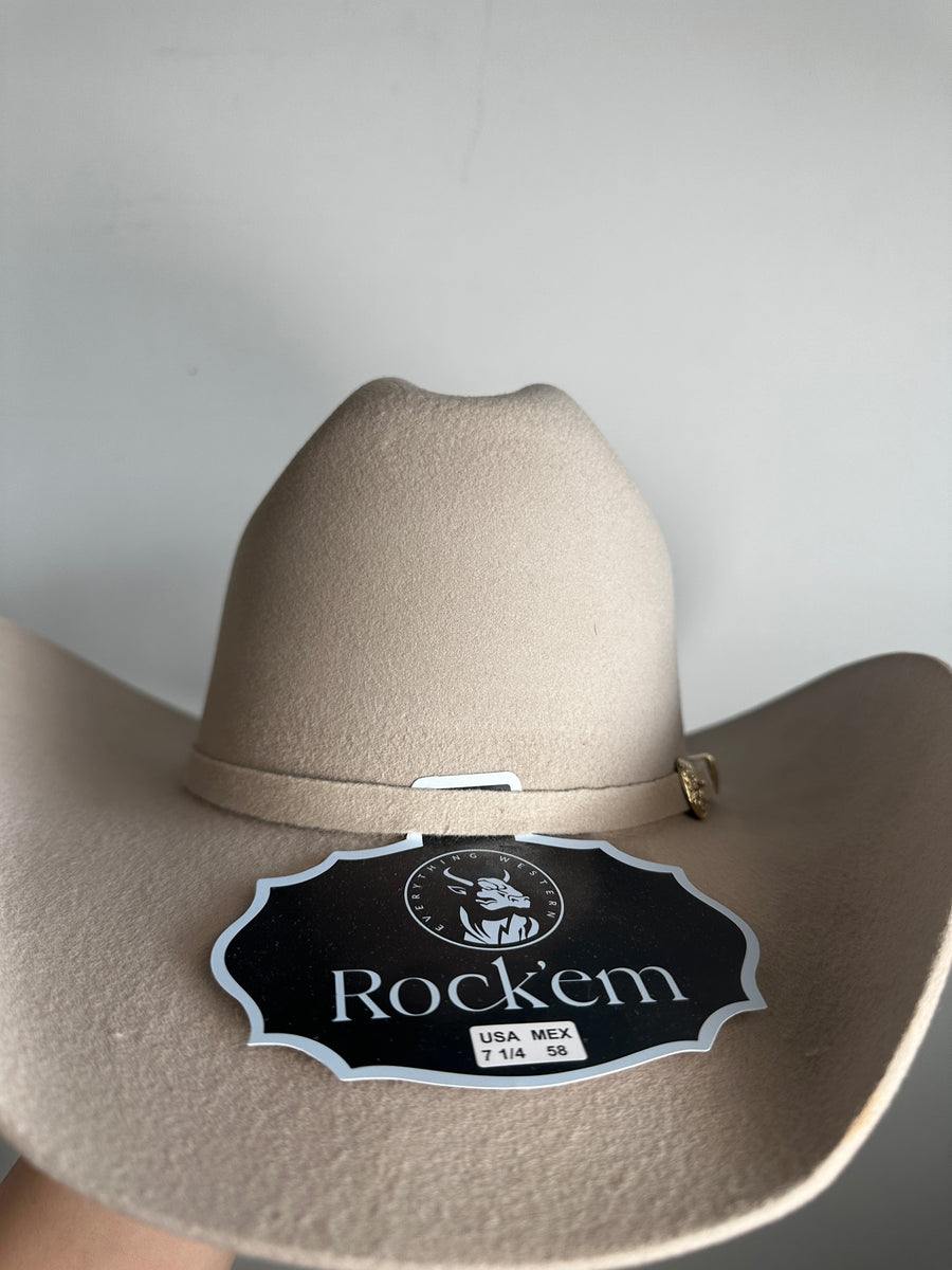 BEIGE Damian Rock’Em Premium Wool 6X FELT HAT – Moreno's Wear