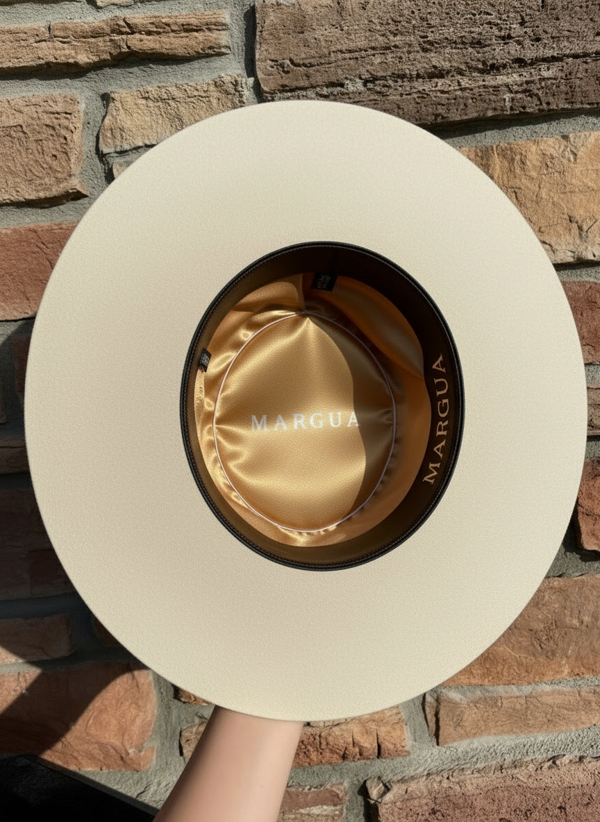 Margua Felt Hat Ivory – Moreno's Wear