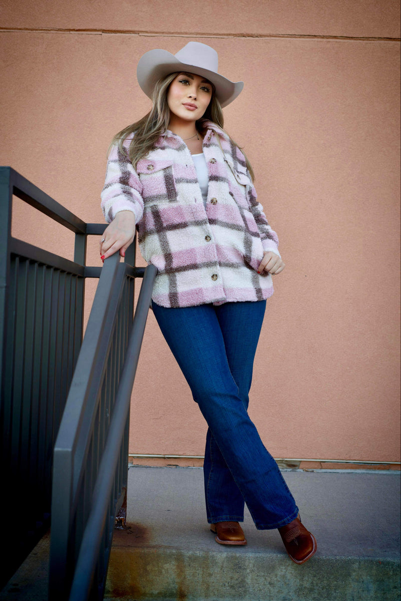 Alison Pink Button Up Jacket – Moreno's Wear