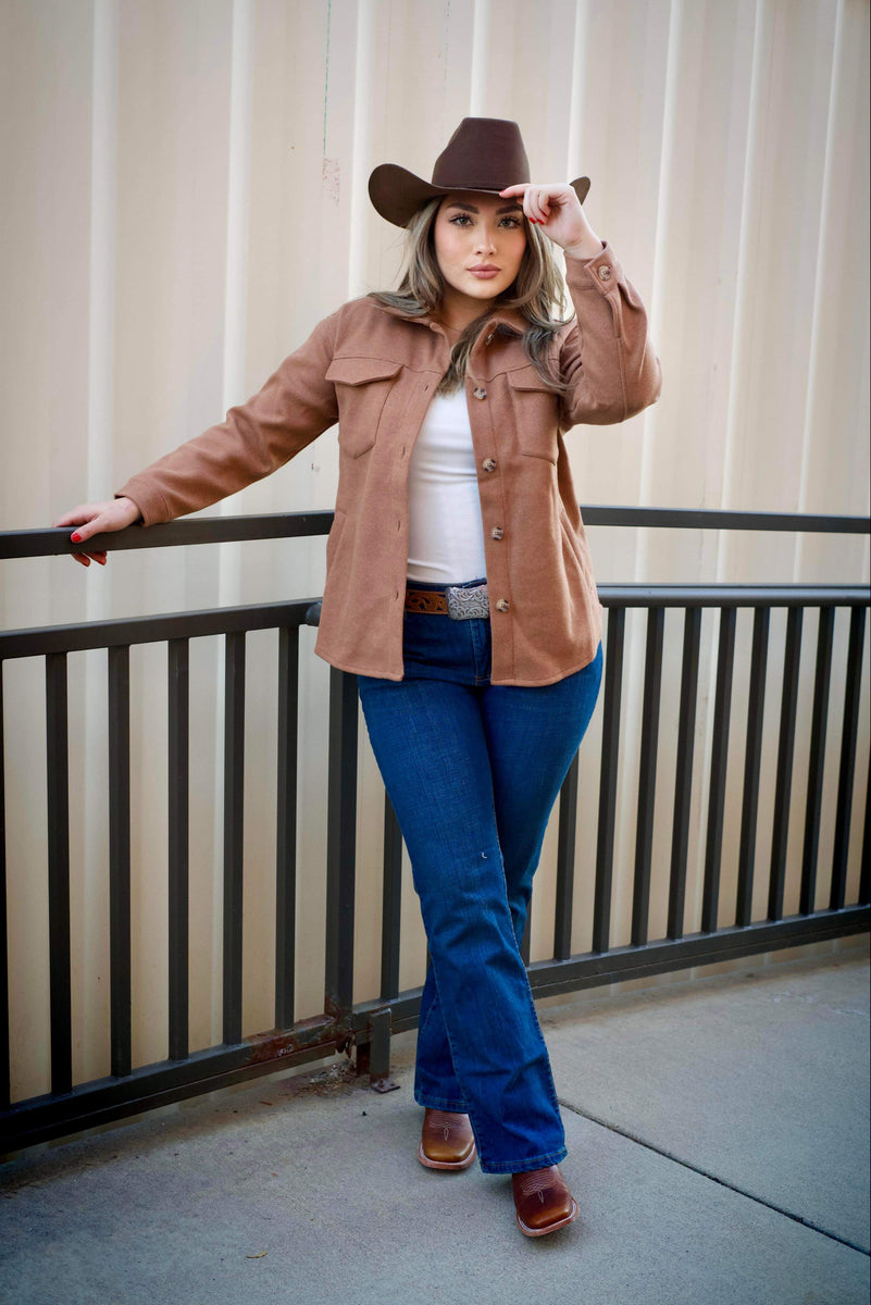 Khiery Brown Button Up Jacket – Moreno's Wear