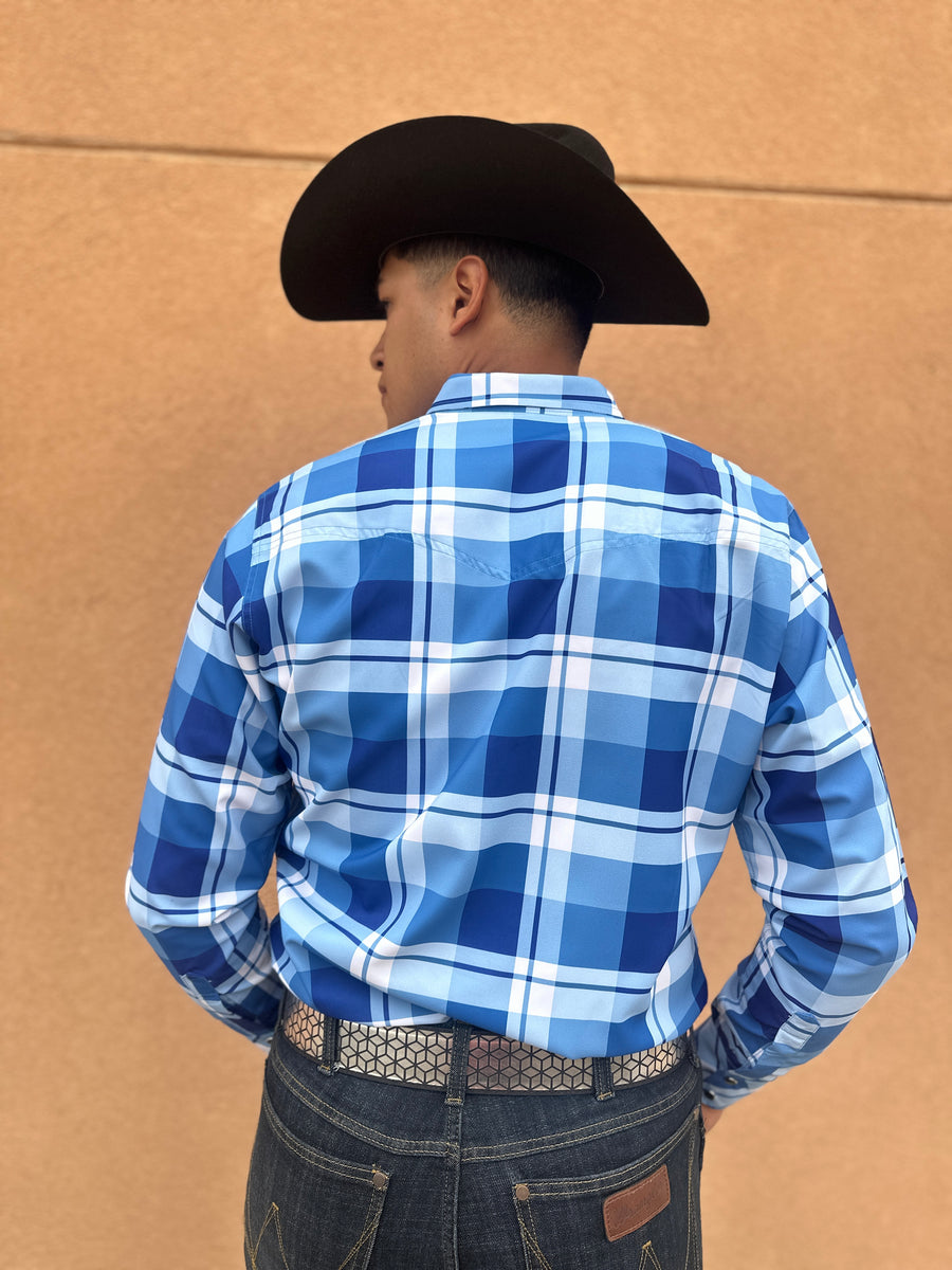 Emmanuel Blue Western Shirt – Moreno's Wear