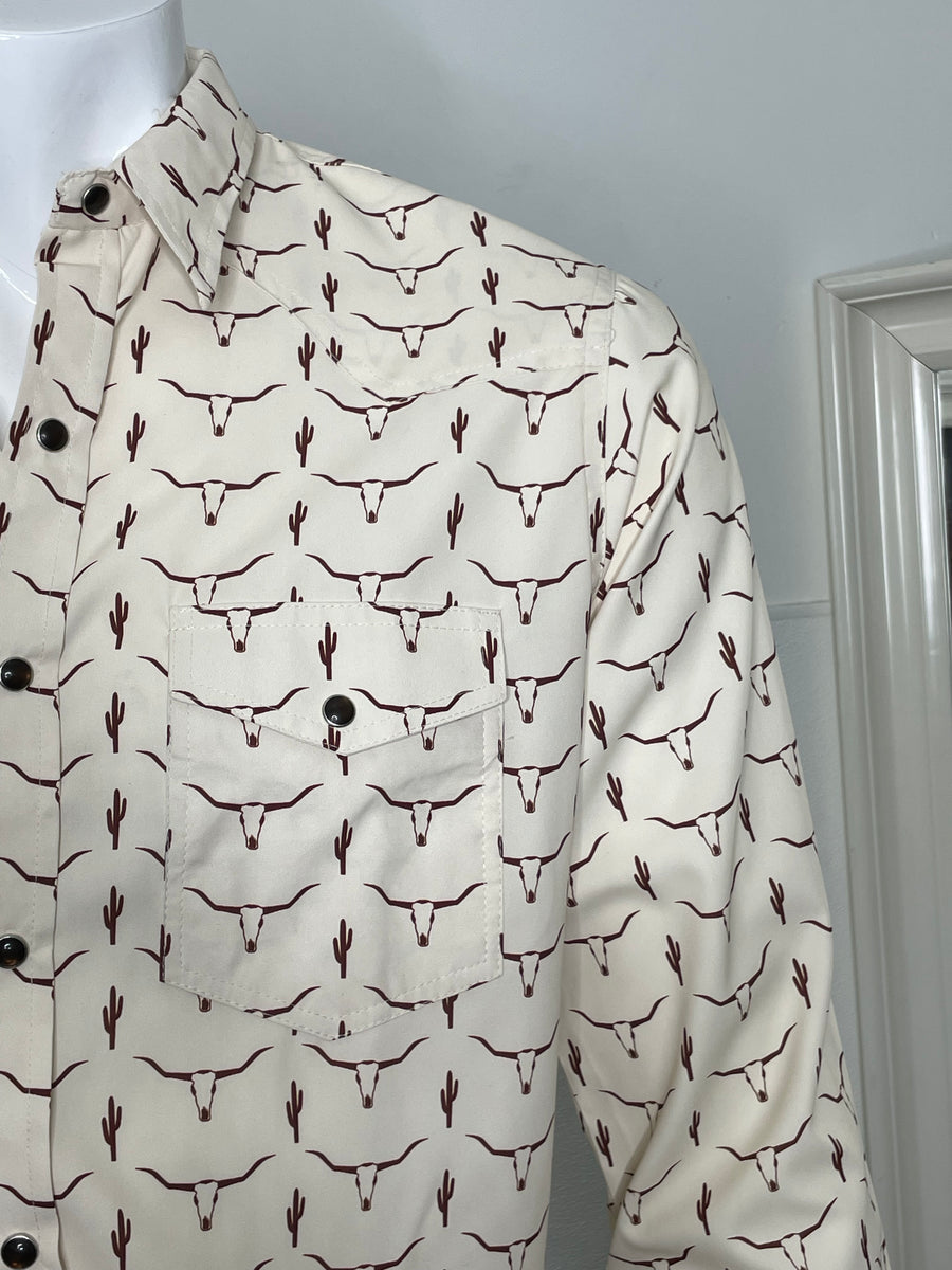 Longhorn Western Shirt – Moreno's Wear